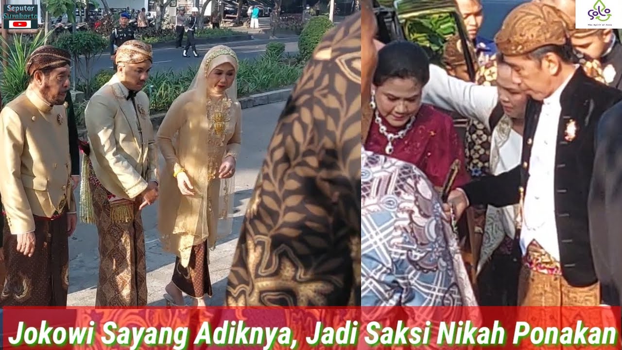 Bak Raja Jawa, Jokowi Pakai Bescap Hitam Blangkon Jarik Jadi Saksi ...
