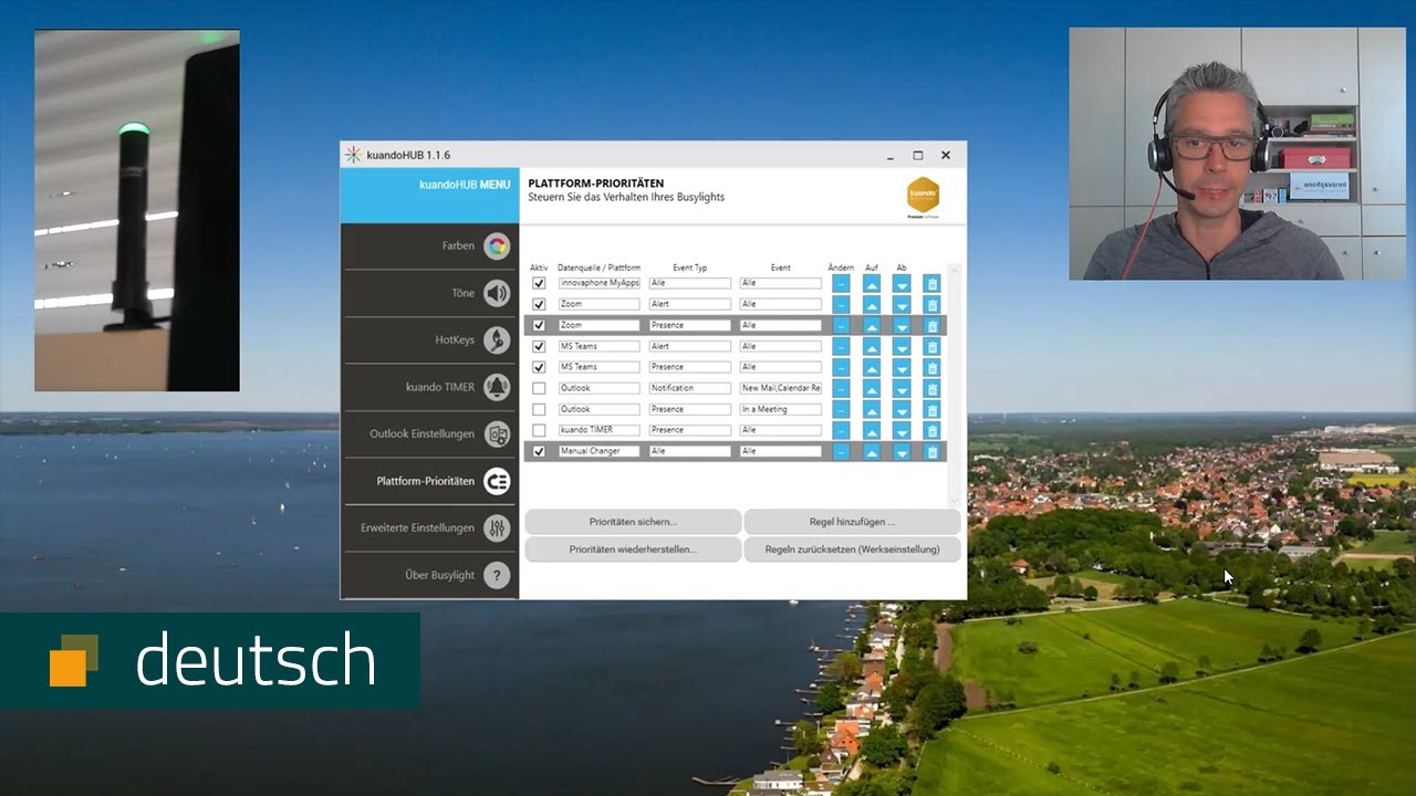 Kuando Busylight für innovaphone myApps verwenden - YouTube