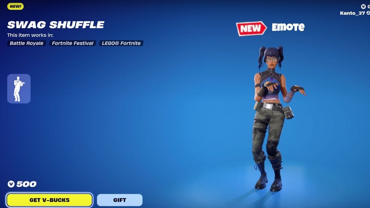New "Swag shuffle" Emote - YouTube