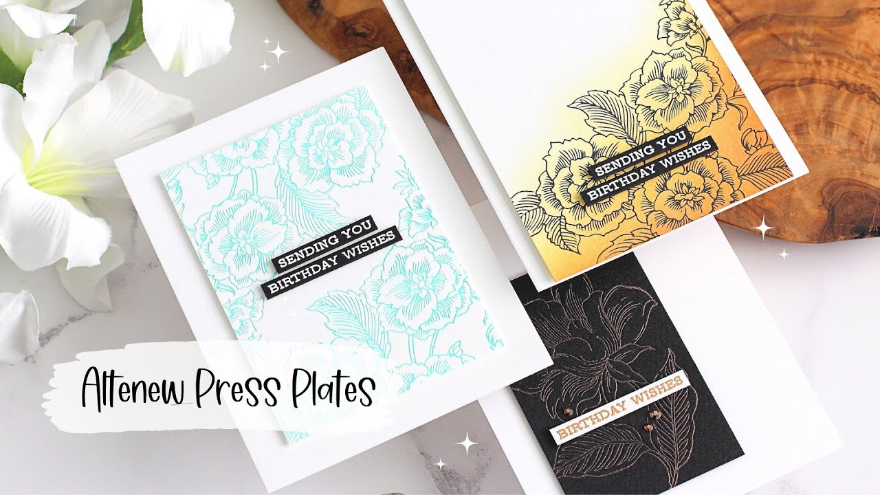 Altenew Press Plates with the Betterpress System | The Card Grotto ...