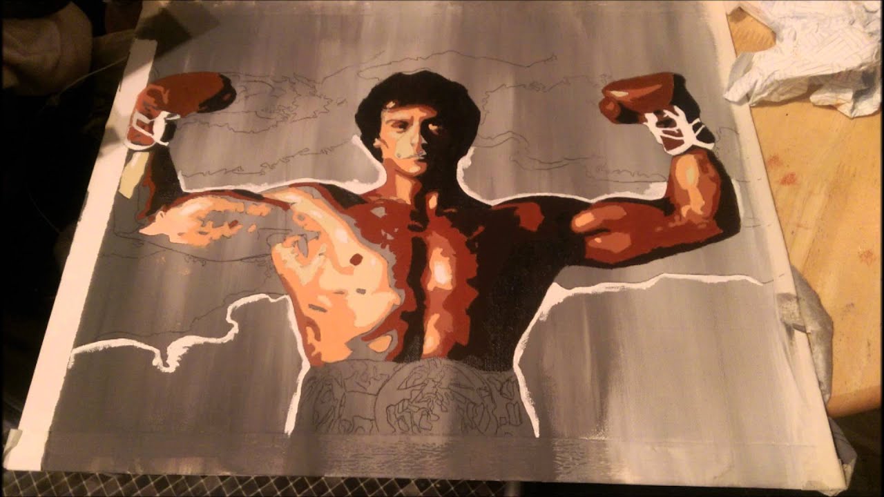 My Rocky painting - YouTube