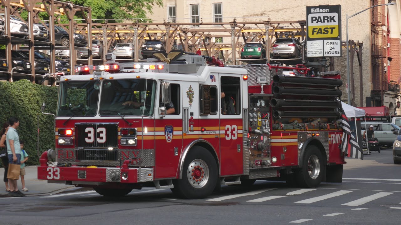 EMS Run for FDNY Engine 33 'Bowery U' - YouTube