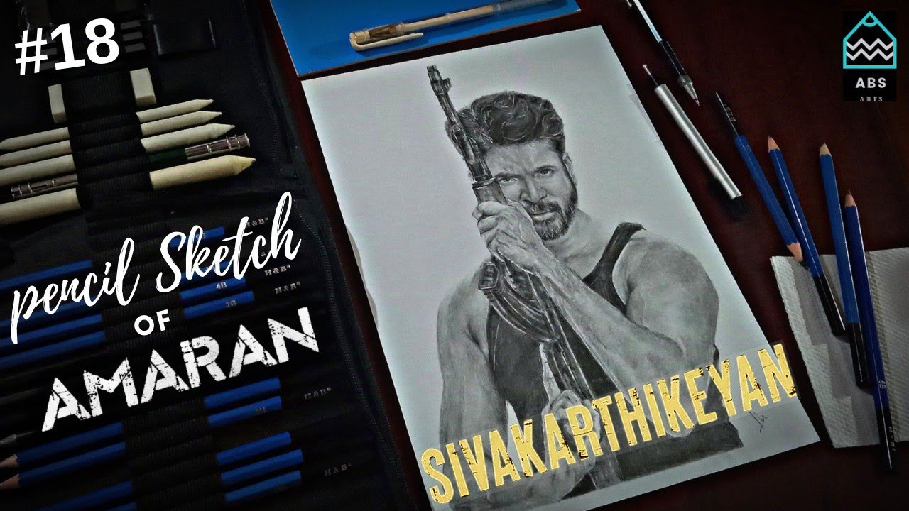 Amaran - drawing | Sivakarthikeyan, Saipallavi | Rajkumar | Gv Prakash ...