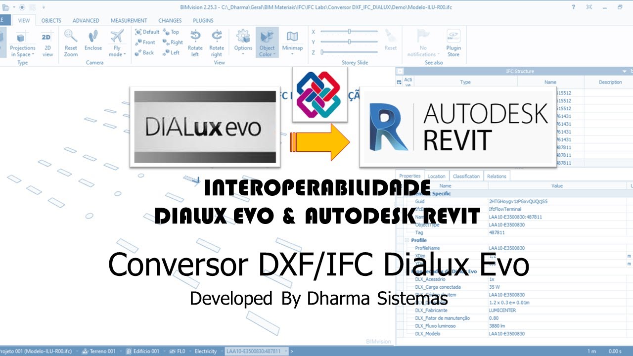 Conversor DXF IFC Dialux Evo - YouTube
