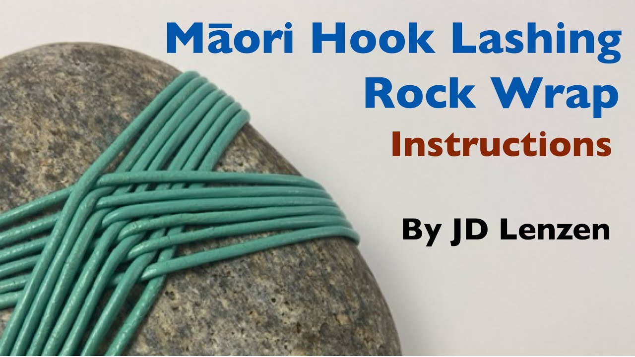 How to Tie a Māori Hook Lashing Rock Wrap by JD Lenzen (TIAT) - YouTube