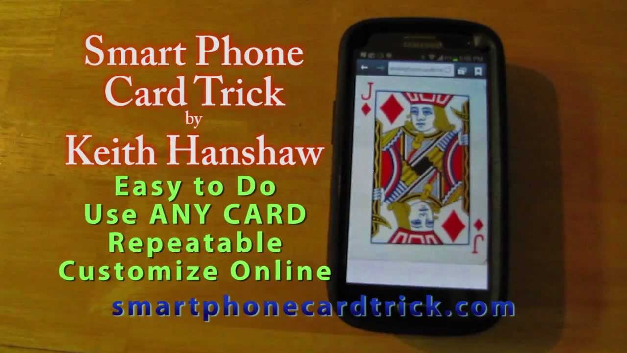 Smart Phone Card Trick - YouTube