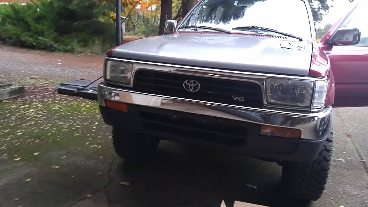 1992 Toyota 4runner lights - YouTube