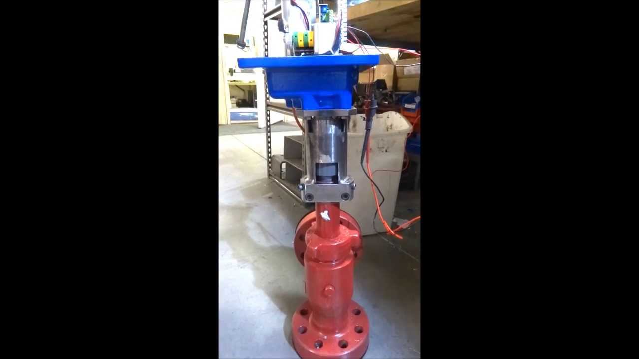 Automation Test Lancaster H2 Choke Valve - YouTube