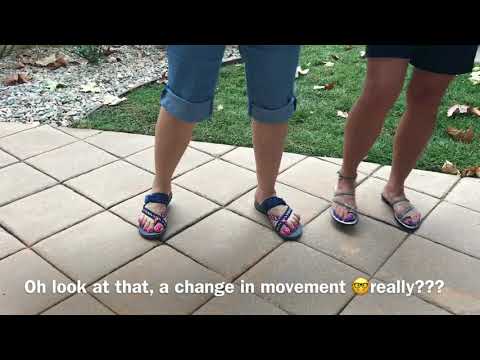 Dancing with flat sandals... comedy