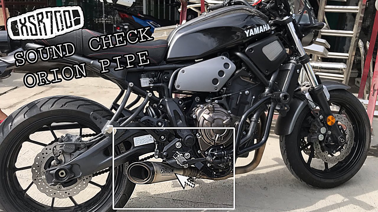 XSR-700 SOUND TEST With ORION PIPE - YouTube