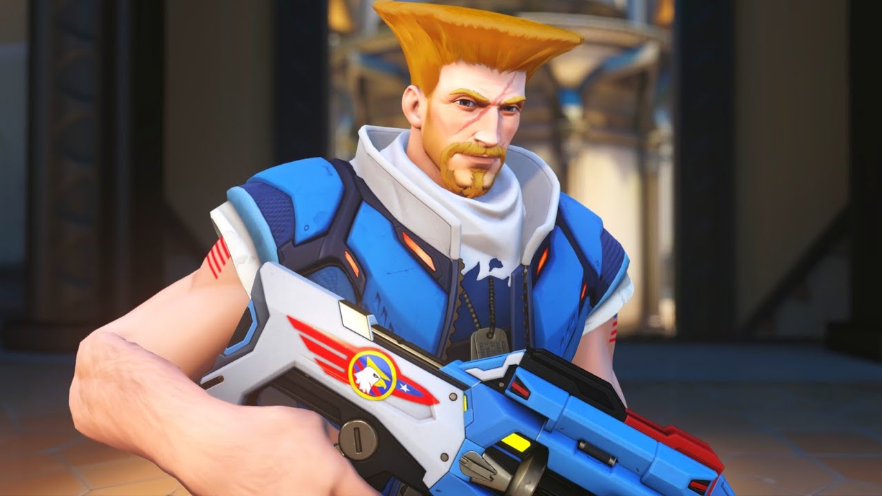 NEW Guile Soldier: 76 Skin Showcase | Overwatch 2 x Street Fighter ...