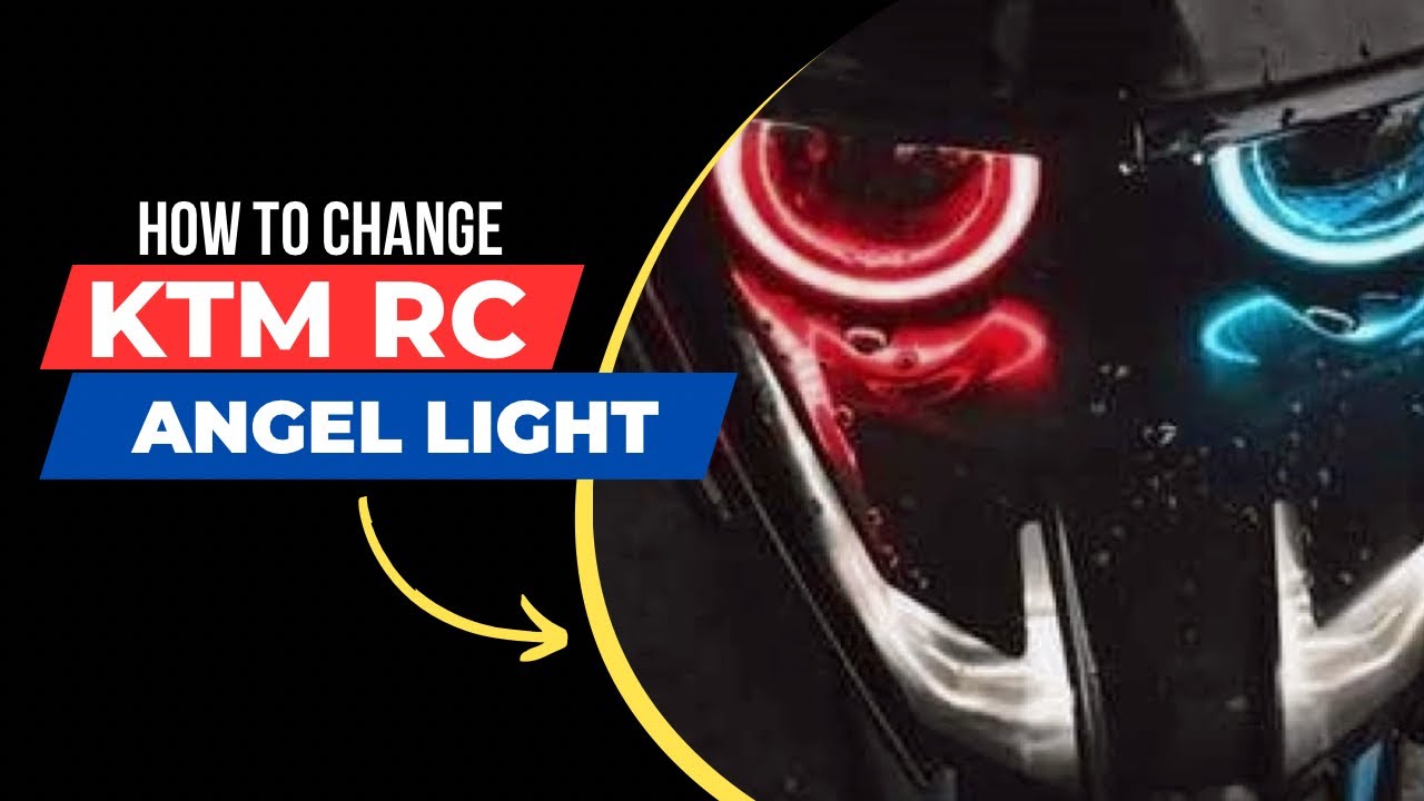 How to install New POLICE Angel Light" | KTM RC | Red blue Angel light ...