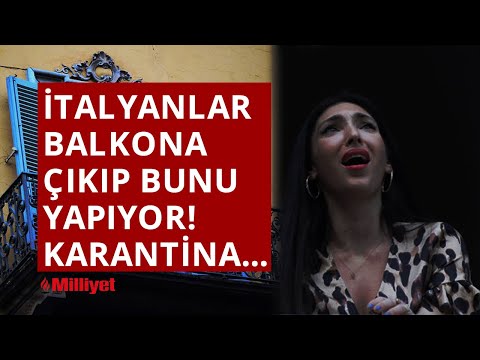 Corona virüs salgınında yeni akım! Balkonlardan yayılıyor