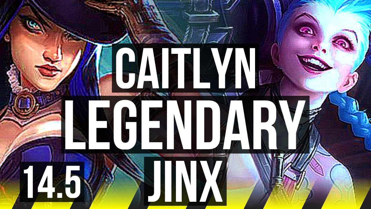 CAIT & Rakan vs JINX & Maokai (ADC) | 9/1/4, Legendary | KR Master | 14 ...