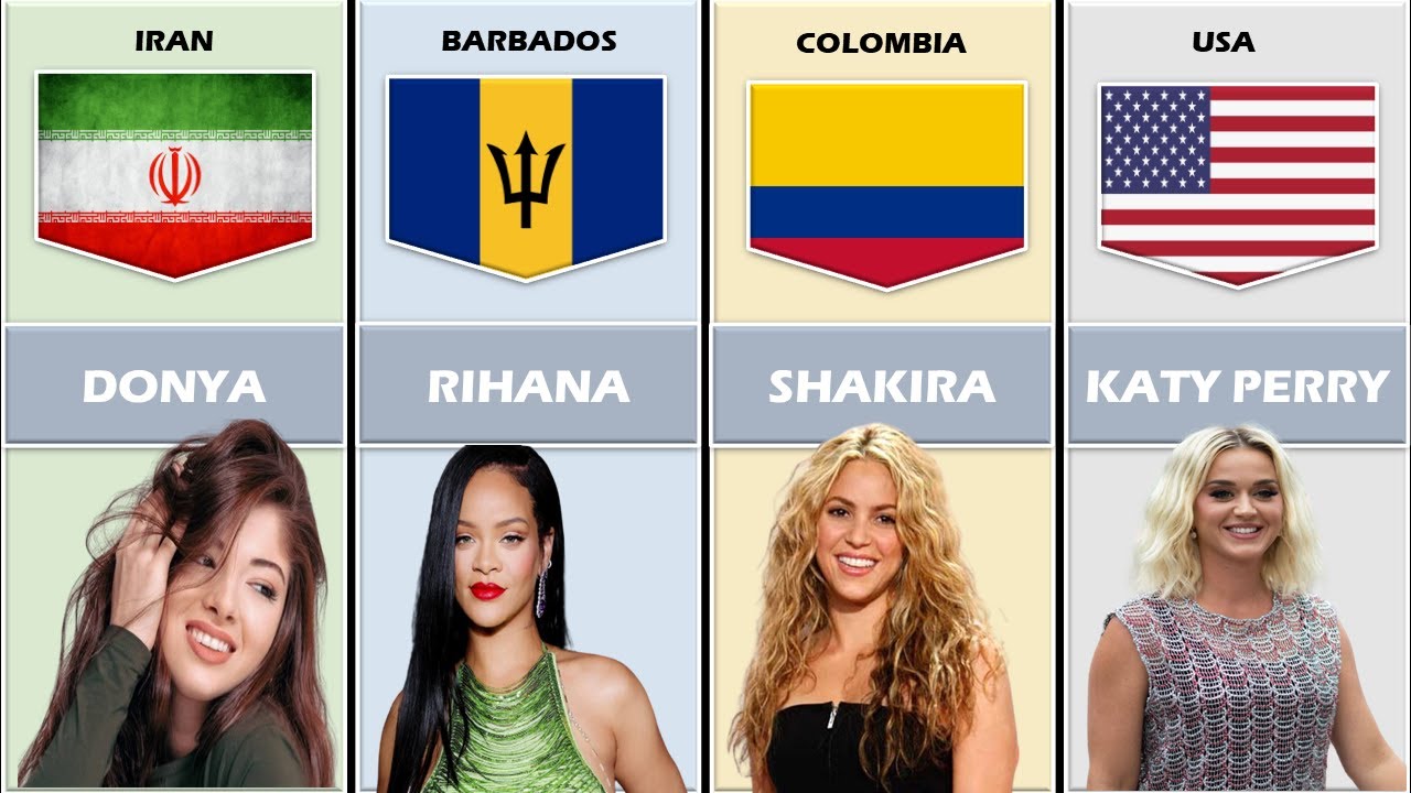Beautiful Singer From Different Countries - Female Singer From ...