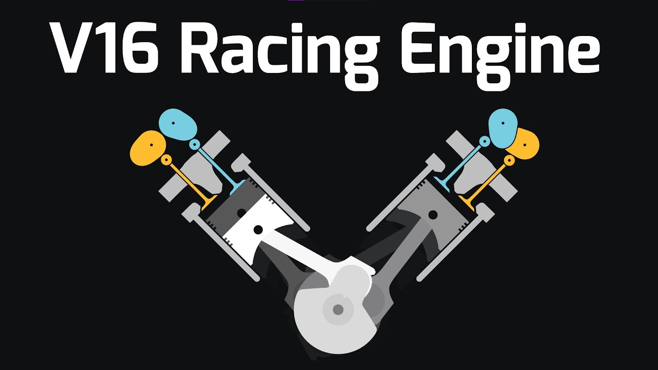 Engine Simulator | Racing V16 - YouTube