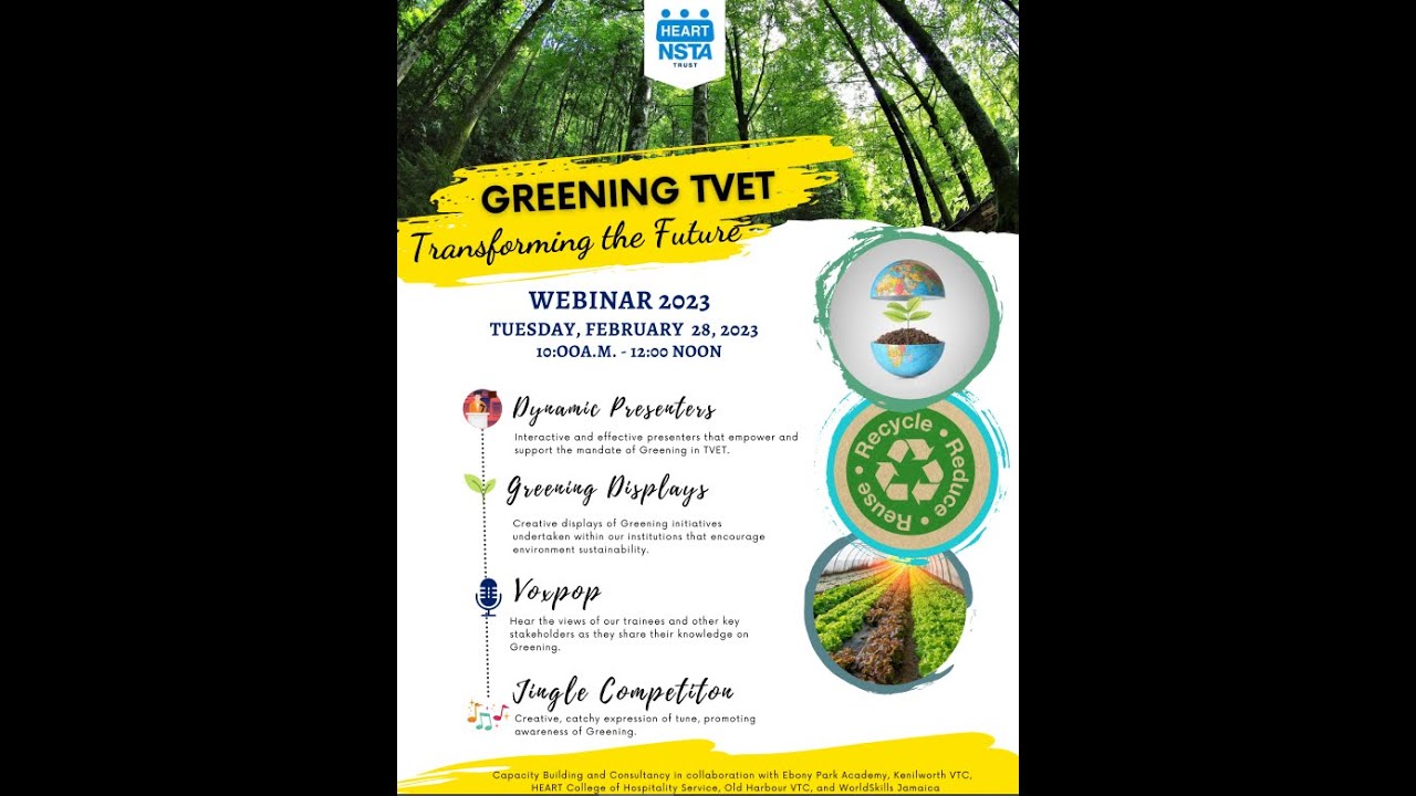Greening in TVET - Transforming the Future - Webinar 2023 - YouTube