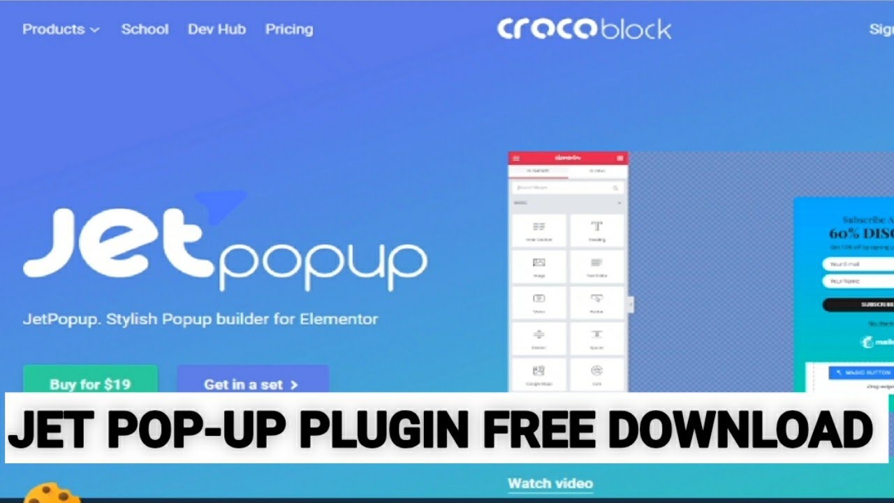 Jet Popup Plugin Free Download | 99% OFF | Offer Limited | Popup Builder - YouTube
