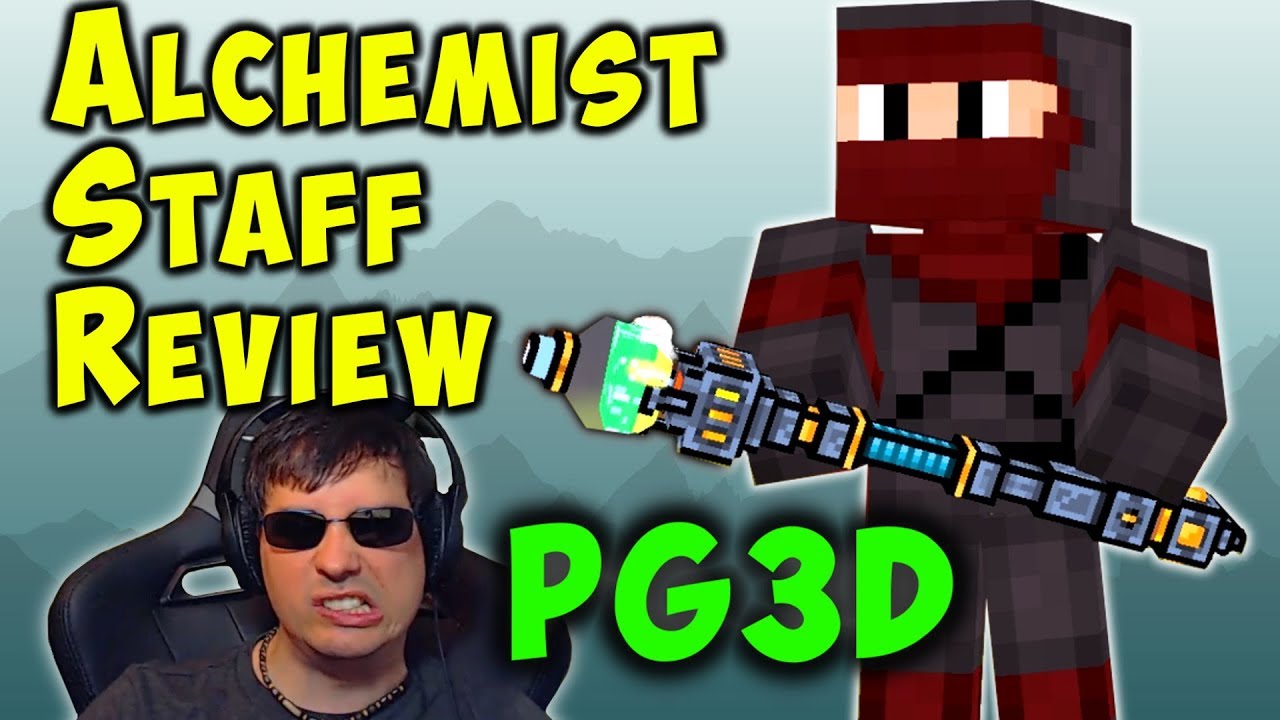 ALCHEMIST STAFF Weapon Review - Pixel Gun 3D Fun Gameplay PG3D - YouTube