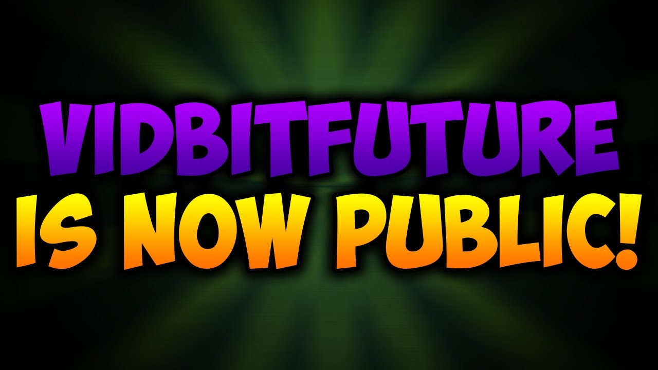 VidbitFuture Is Now Public! - YouTube