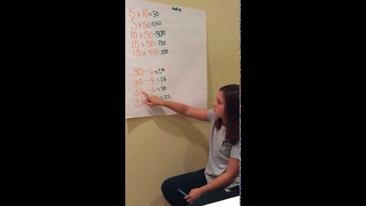 Subtraction Number Talk - YouTube