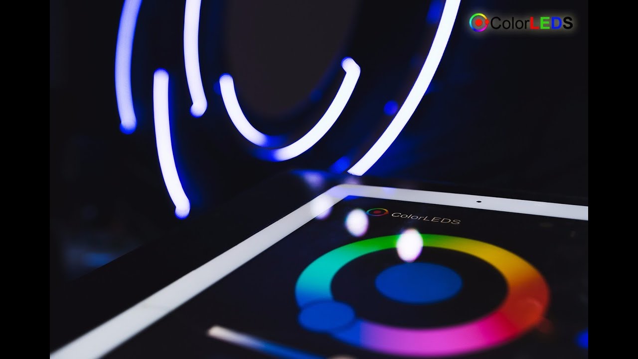 Controle RGB WiFi Android iPhone RGB Fita LED - ColorLEDS - YouTube