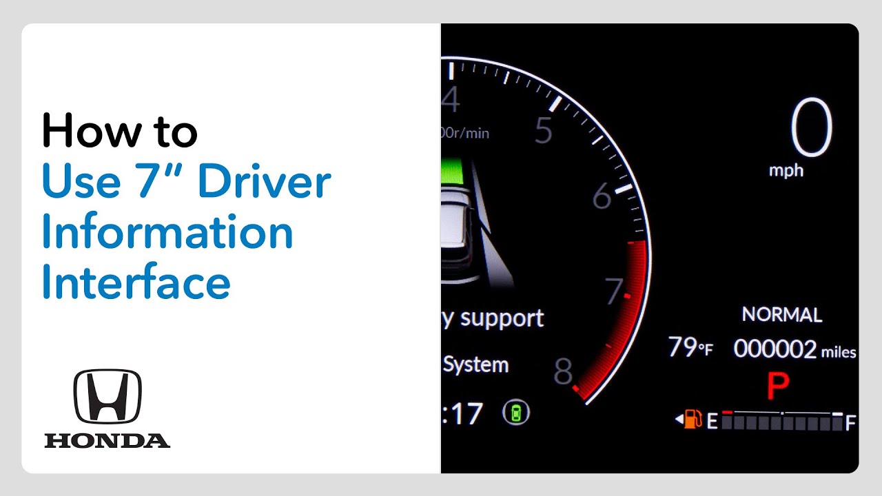 How to Use 7” Driver Information Interface - YouTube