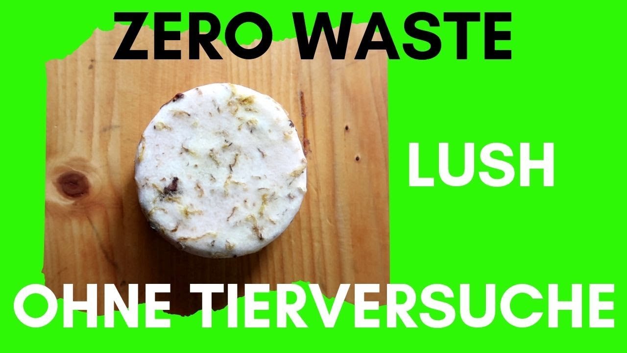 Zero Waste festes Shampoo von Lush Soak and Float - YouTube