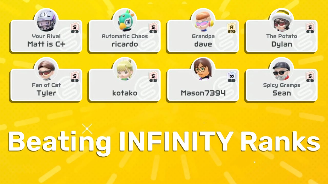 The Highest Ranked Lobby I've Been In - Nintendo Switch Sports Golf ...