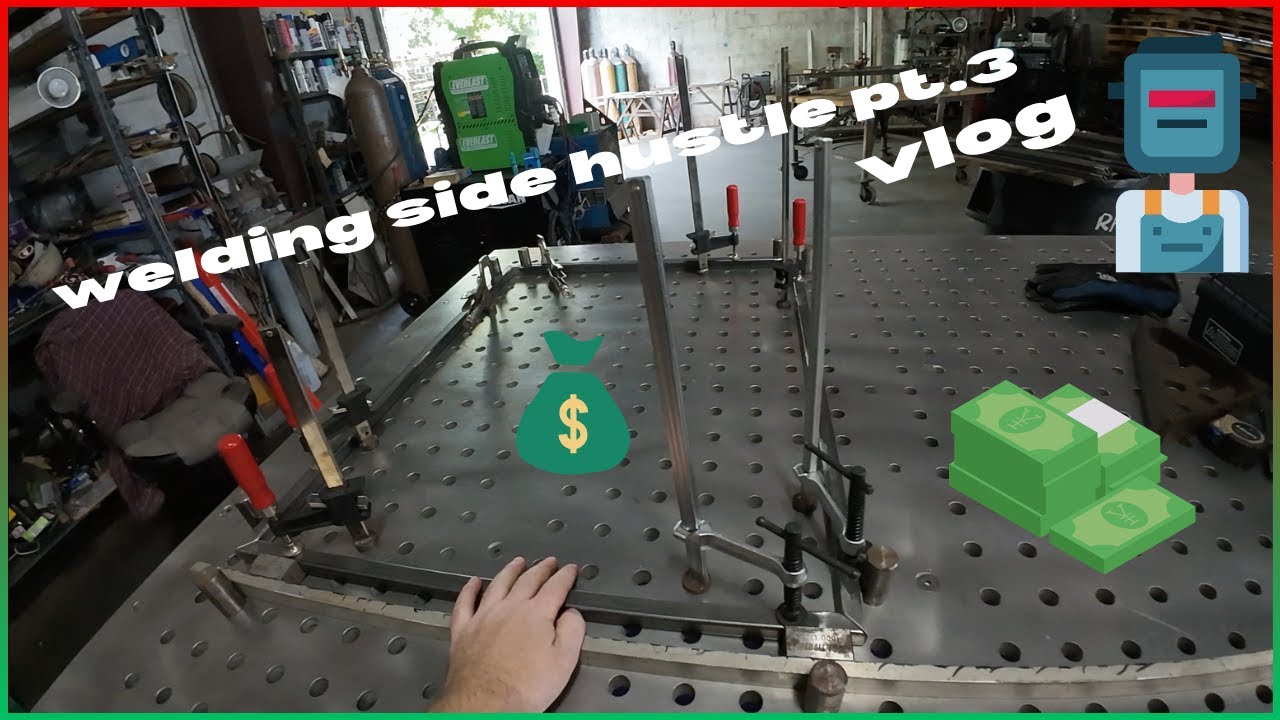 welding side work job - vlog - final part of custom safe shelf build ...