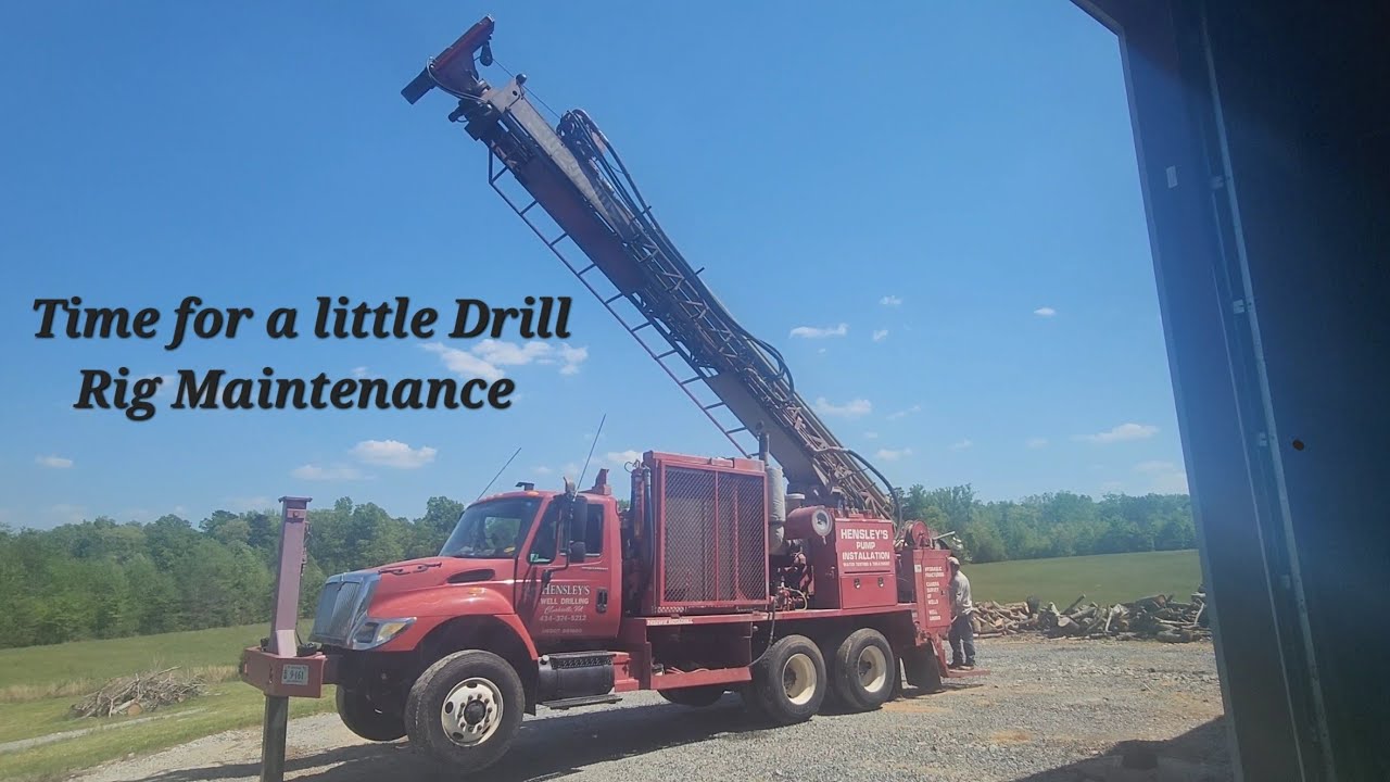 Hydro-Frack & Drill Rig Maintenance Day at Work - YouTube