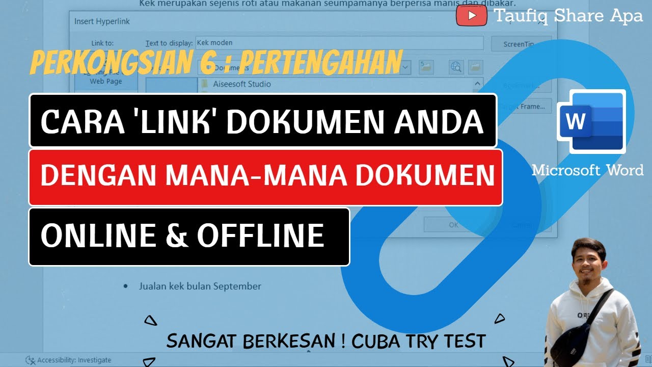 Cara Link Dokumen Microsoft Word ke Mana Sahaja ONLINE & OFFLINE - YouTube