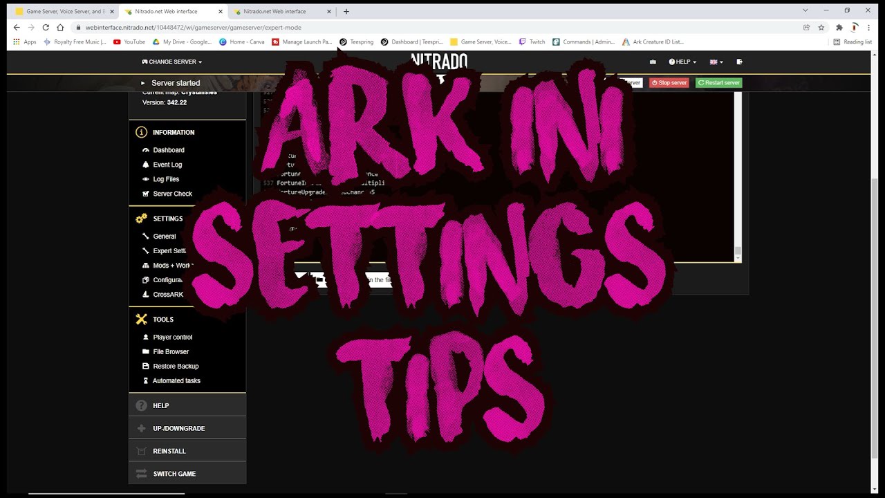 ark ini settings tips - YouTube