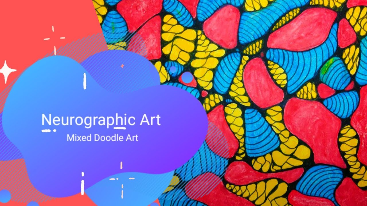 Neurographic Art Mixed Doodle Art || Art Therapy - YouTube