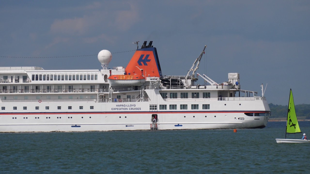 Cruise Ship MS Bremen Visits Cowes 10th May 2019 - YouTube