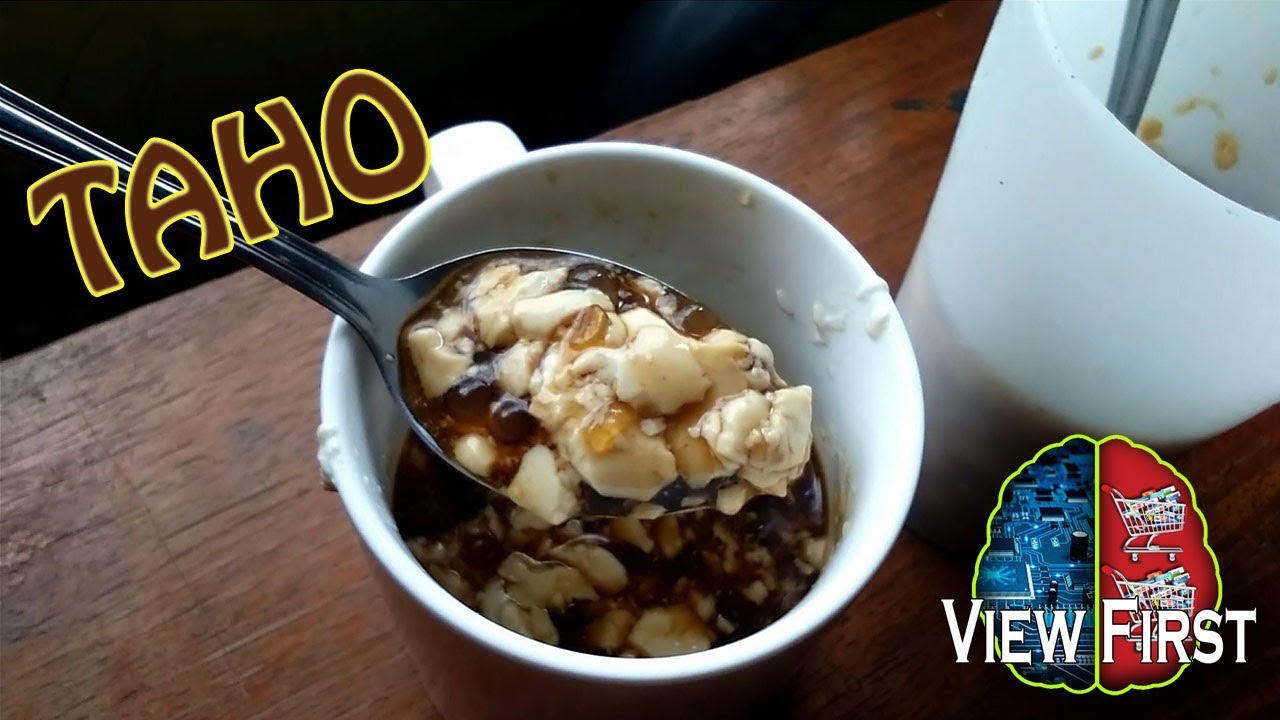 Filipino food - Taho or Soy Pudding - YouTube