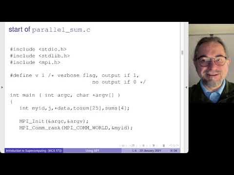 Using the Message Passing Interface for distributed memory parallel computers in C, Python ...