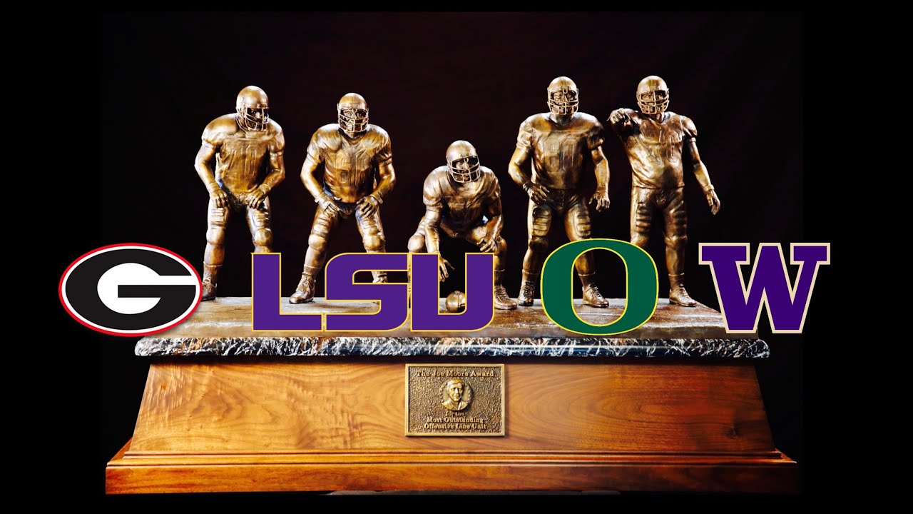 Joe Moore Award Unveils College Footballs Largest Trophy AP Was There: