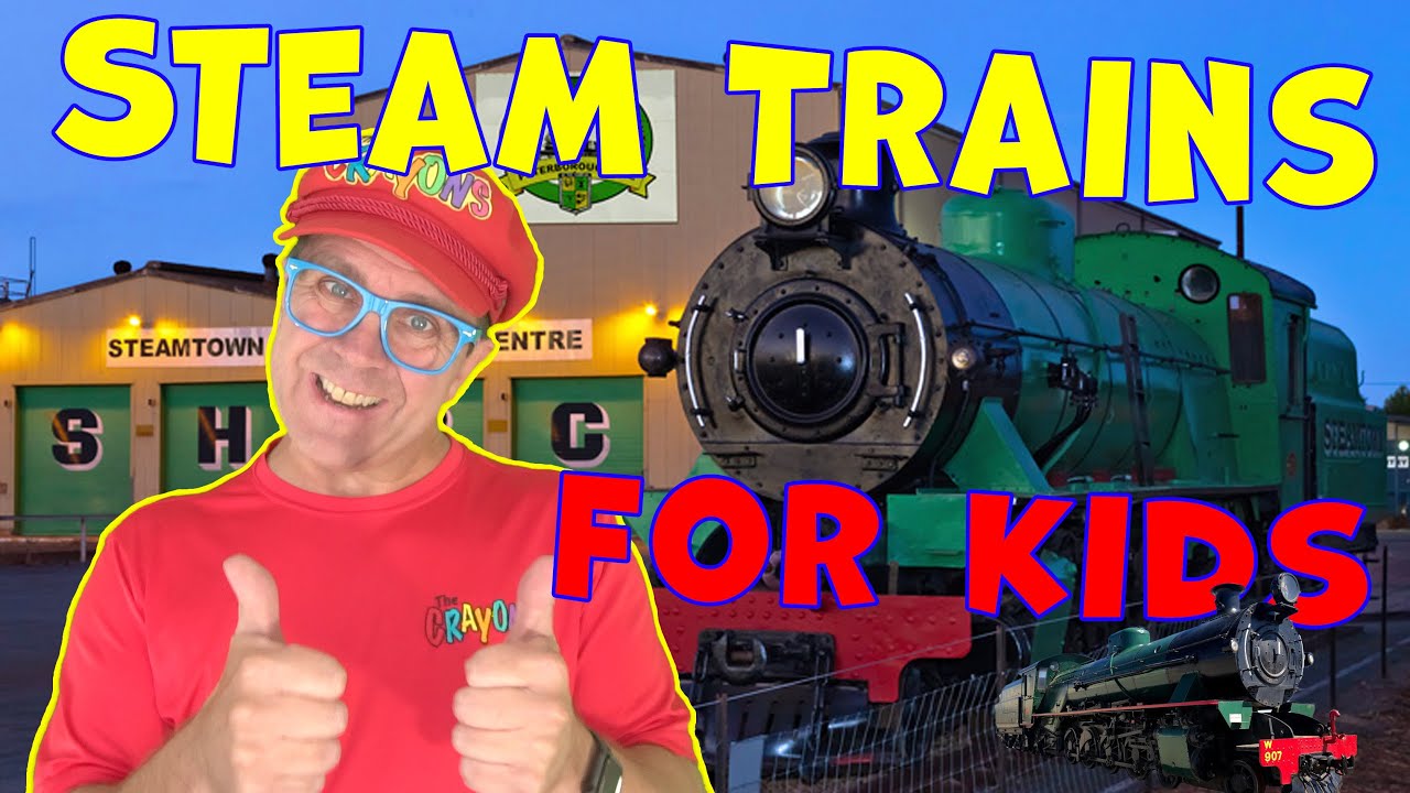 Matty Crayons Steam Trains | Trains for kids - YouTube