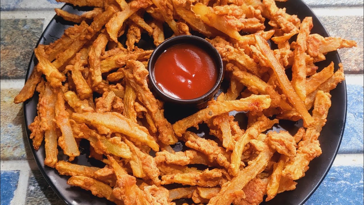 KFC Style Ginger French Fries Recipe || How to make Crispy Fries ...