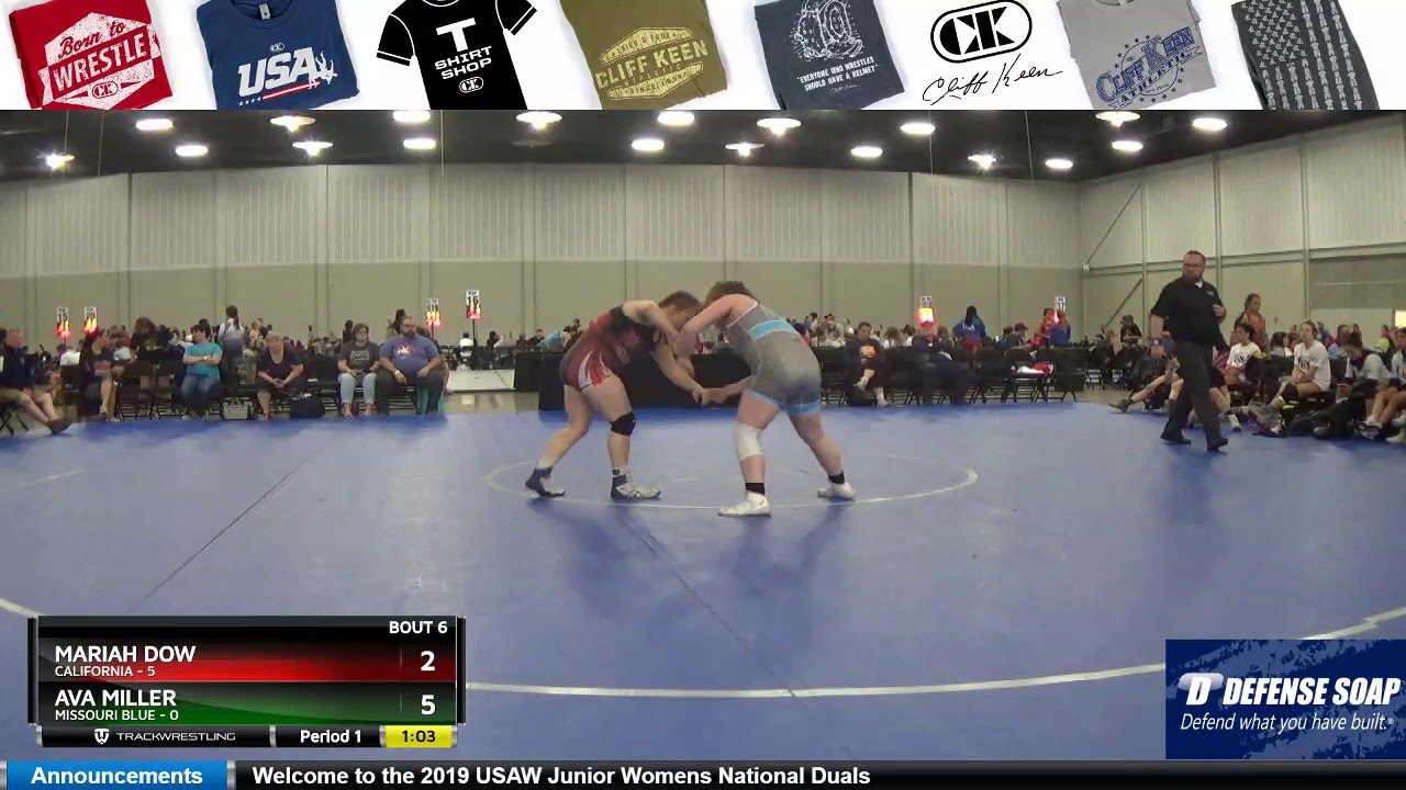 Mat 13 152 Mariah Dow California Vs Ava Miller Missouri Blue - YouTube