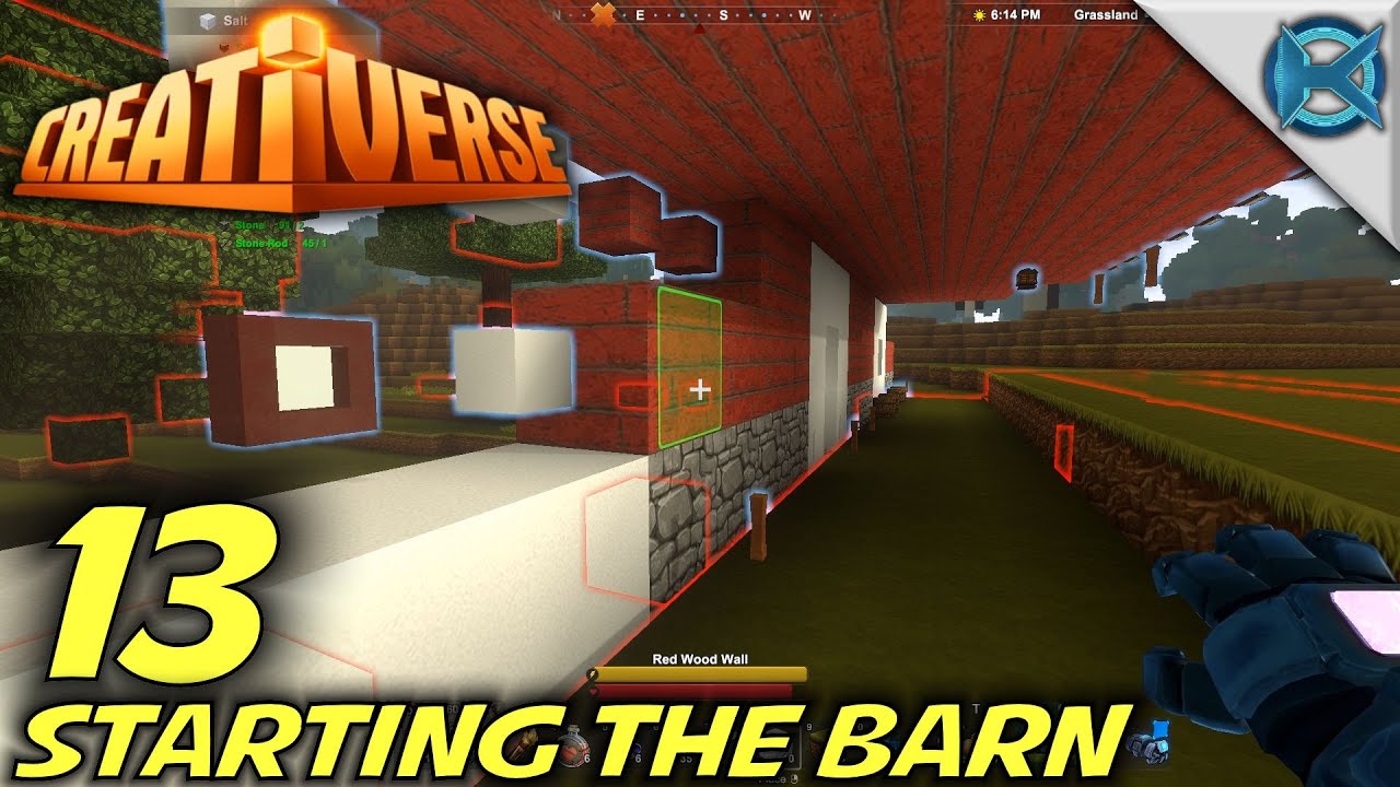 Creativerse -Ep. 13- "Starting The Barn" -Let's Play Creativerse ...
