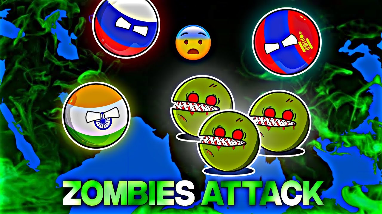 Countries Zombie Attack 🧟🏴‍☠️🔥| In a Nutshell [Part 1]😂🦠🌏#countryballs ...