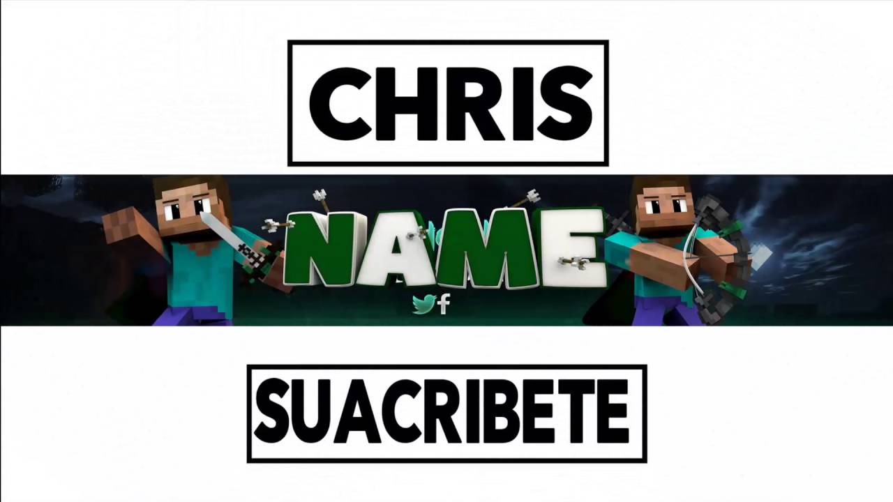 EPIC FREE MINECRAFT BANNER TEMPLATE C4D PHOTOSHOP - YouTube
