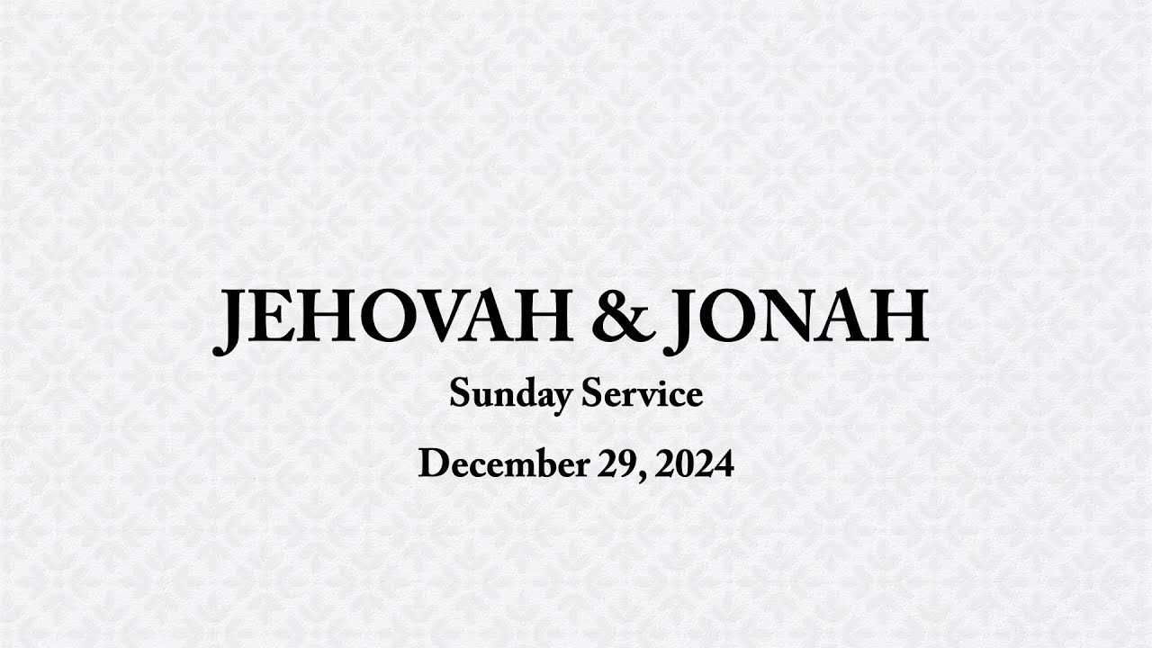 Jehovah And Jonah Jonah 1 4 Youtube