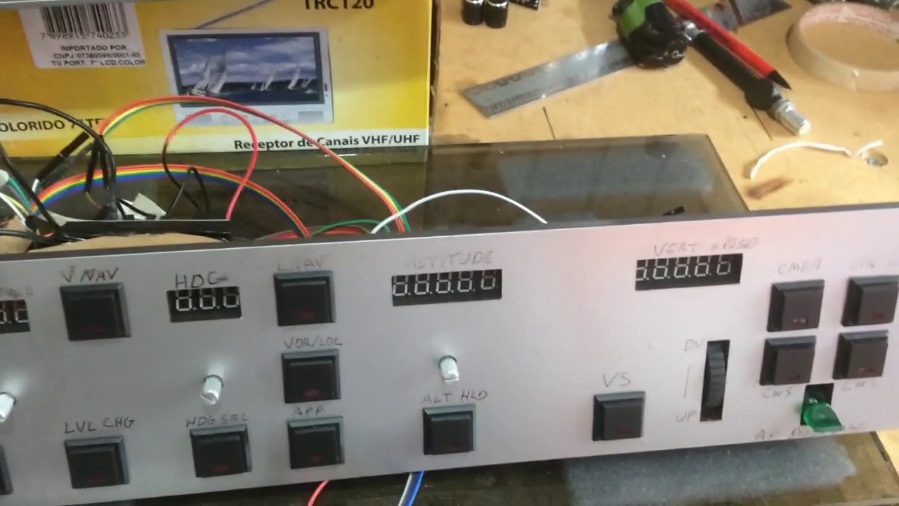 Arduino Mobiflight MCP/AP general auto pilot - YouTube