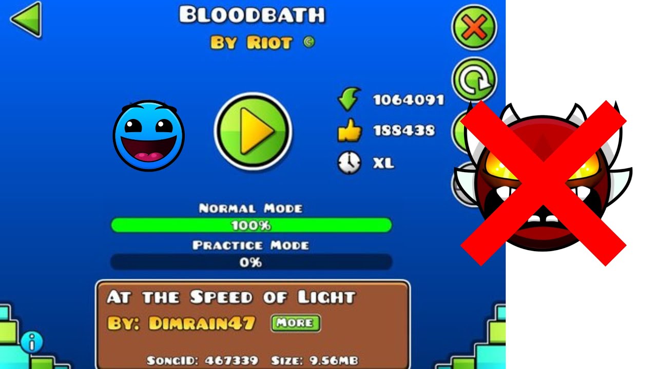 Bloodbath is the easiest level in geometry dash... - YouTube