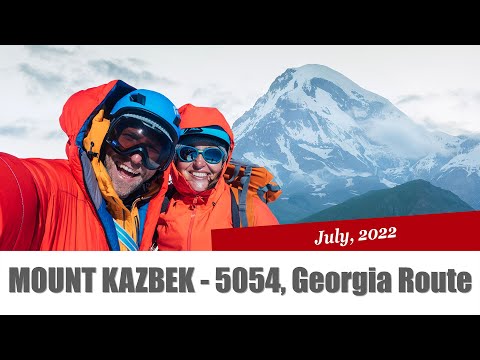 KAZBEK 5054m climbing, Georgia route. July, 2022