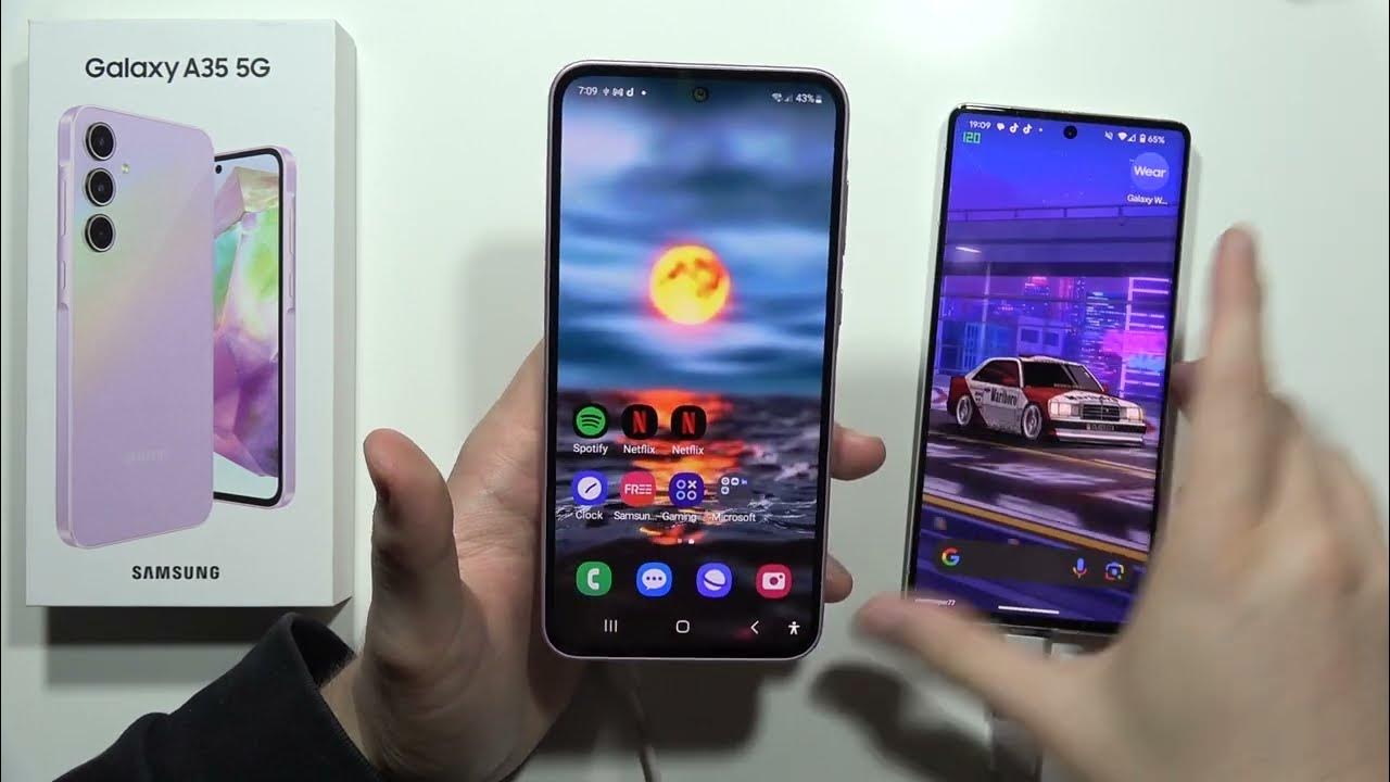 How to Charge Samsung Galaxy A35 5G using Another Phone? - YouTube