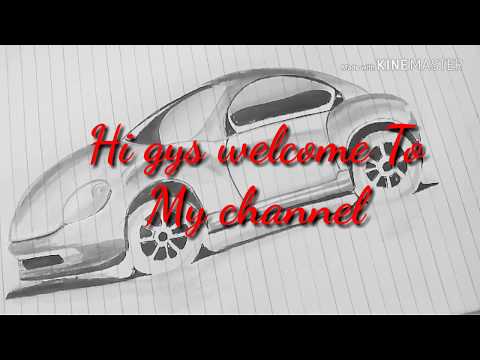 How to draw a beautiful car Easy step by step